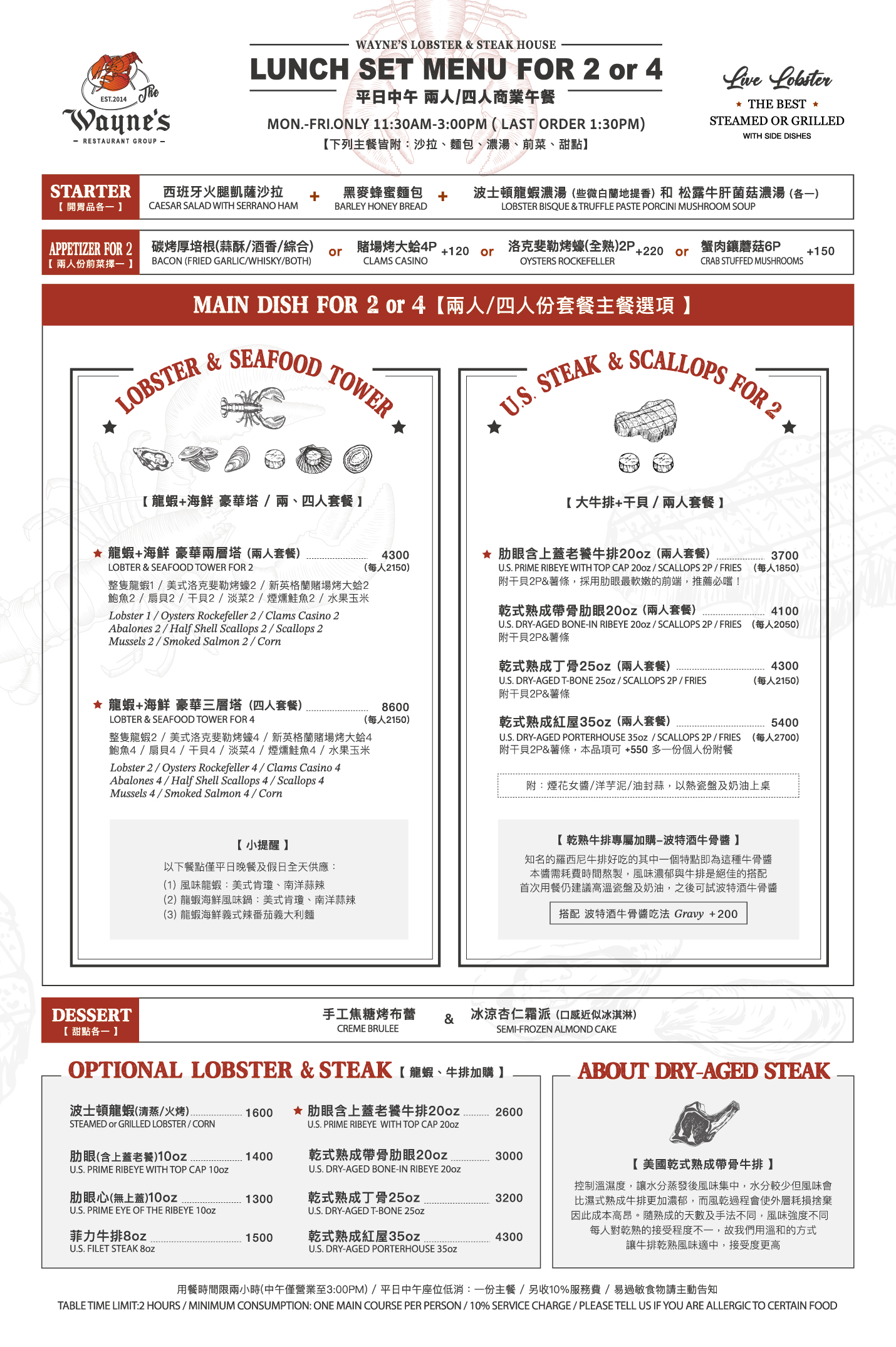 【忠孝新生美食】Wayne’s Boston 瑋恩波士頓美式龍蝦牛排餐廳 @Nash，神之領域