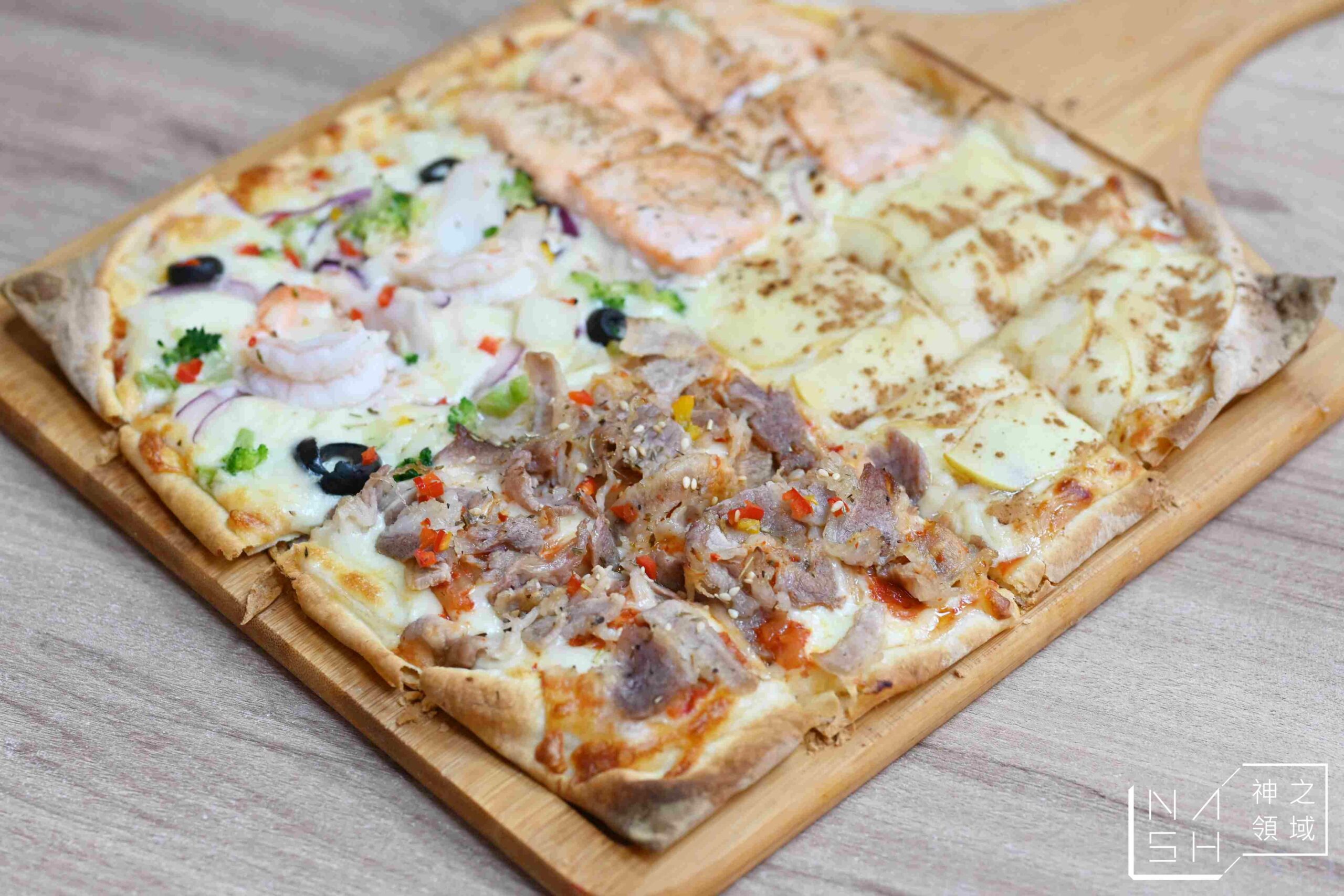 【士林美食】愛披薩ipizza，劍潭站九宮格披薩推薦 (菜單) @Nash，神之領域